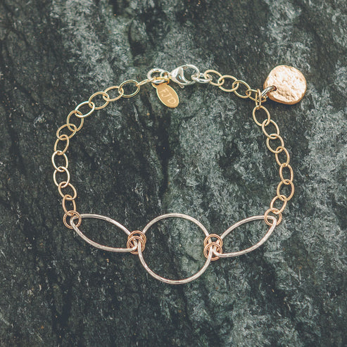 Abigail - Gold and Silver Bracelet – Felicity Jewelry Designs